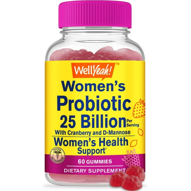 WellYeah 25 Billion Probiotics for Women with Cranberry and D-Mannose ...