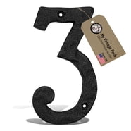 Architectural Mailboxes 4" Brass Floating House-Number 4 - Walmart.com