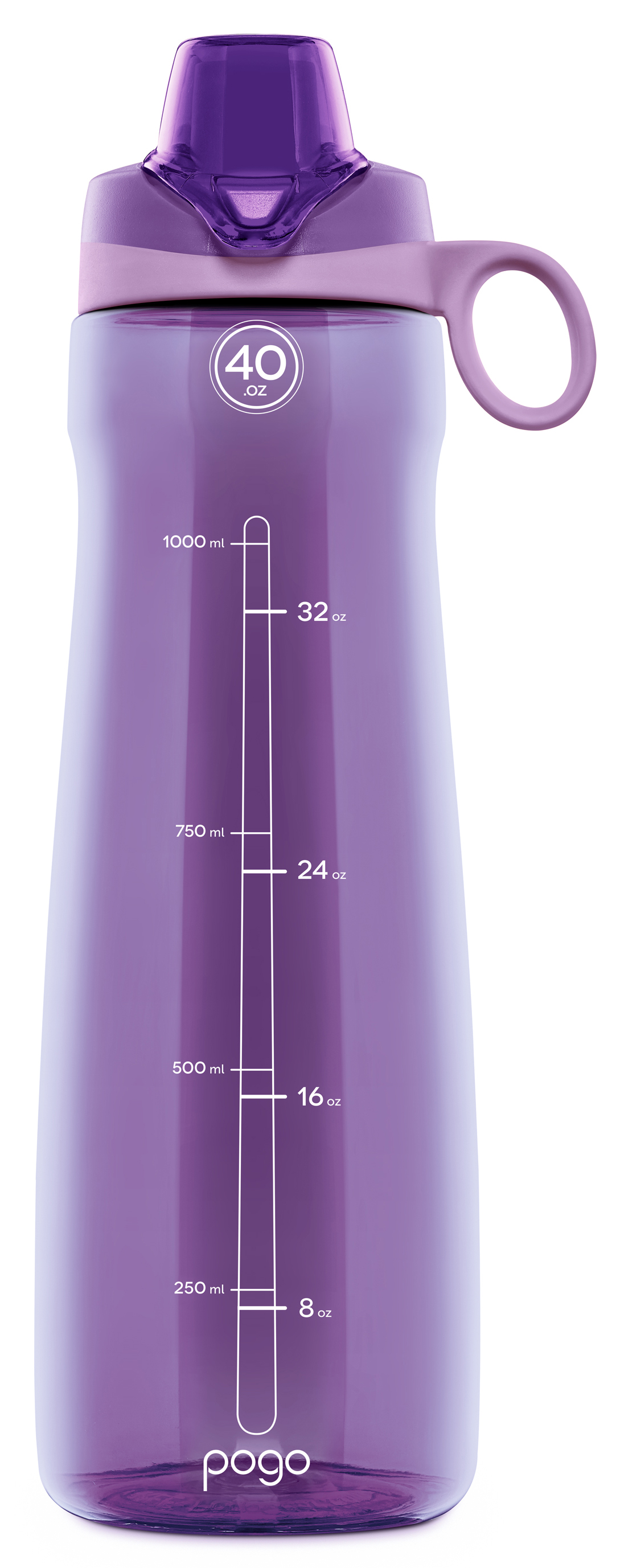 Pogo BPA Free Plastic Water Bottle With Chug Lid 40 Oz Walmart