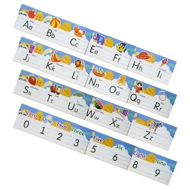 D-FantiX Educational Preschool Bulletin Board Set with Alphabet Numbers ...