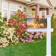 Beach Palm Trees Mailbox Cover Magnetic Sunset Over The Sea Waterproof ...