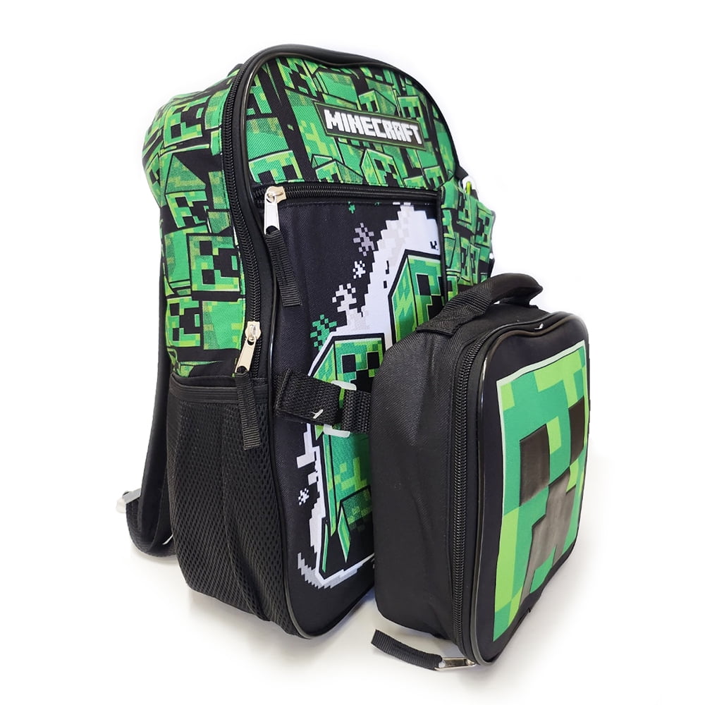 Minecraft TNT 16" Large 5Piece Backpack Set - Walmart.com