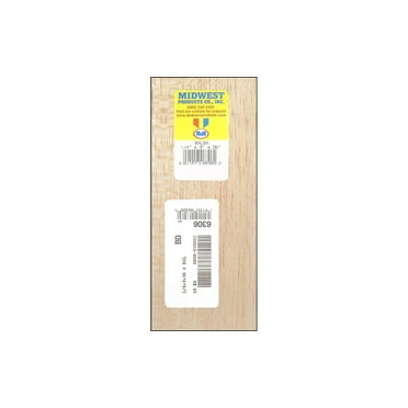 Midwest Products Balsa Wood Sheets - 10 Pieces, 3/32" x 3" x 36 ...
