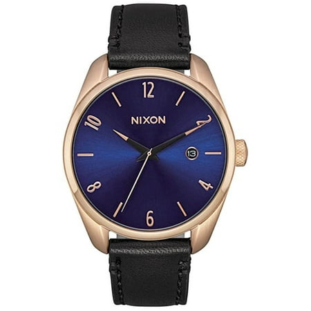 Nixon A4732763 Men's Bullet Blue Dial Rose Gold Tone Case Watch ...