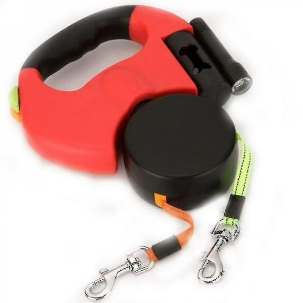 Dual Retractable Dog Leash Heavy Duty Double Headed Extendableash For ...