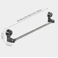 Adjustable Suction Cup Towel Bar - No Drill Retractable Shower Rod with ...