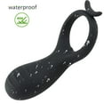 Vibrating Cock Ring With Clitoral Stimulator Silicone Penis Ring