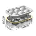 FHBVT 6-Hole Ice Cube Mold Food-Grade Silicone Reusable Easy-Release ...