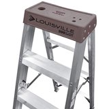 Louisville Ladder AS1018 18 ft. Aluminum Step Ladder, Type IA, 300 Lbs ...
