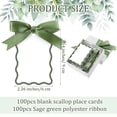 100 Pcs Scallop Name Place Cards for Table Setting DIY Wedding ...