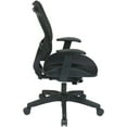 Unique Self Adjusting Ice SpaceFlex Black Fabric Back Managers Chair - Walmart.com