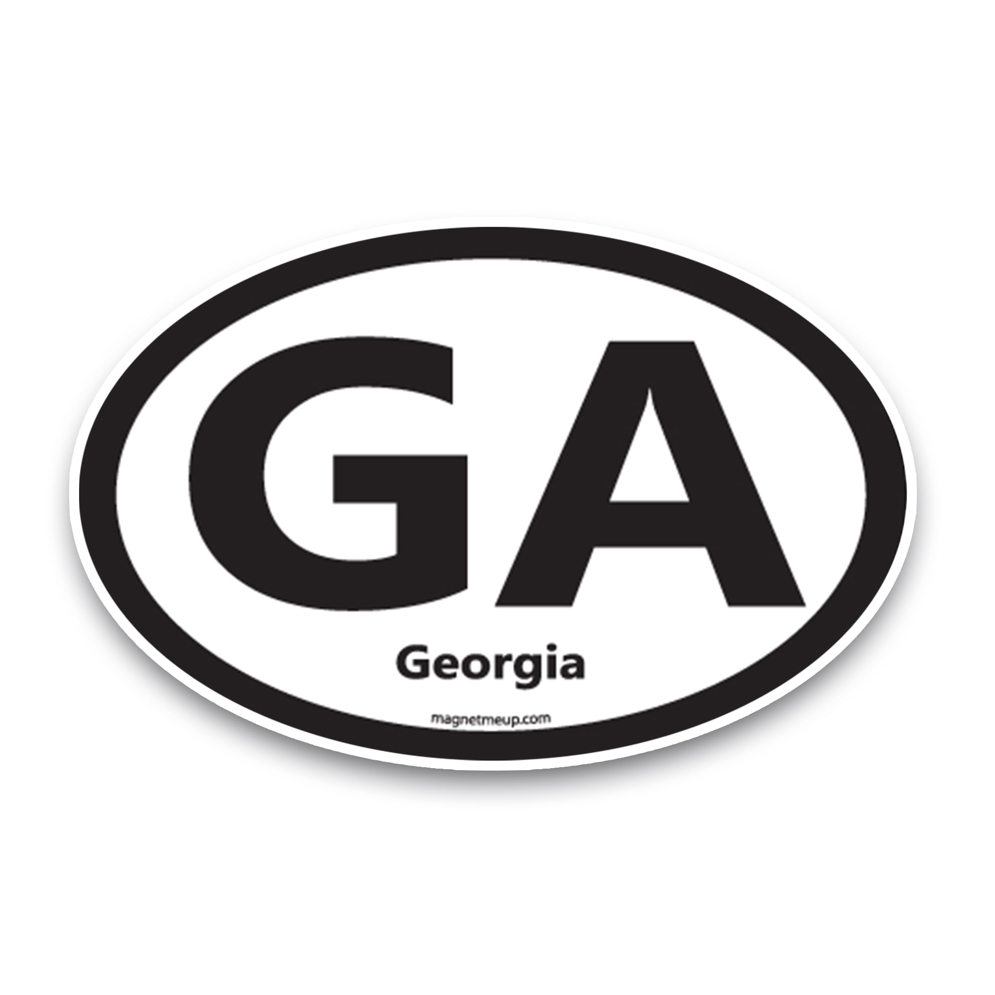 Magnet Me Up GA Georgia US State Oval Magnet Decal, 4x6 In, Vinyl ...
