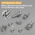 500Pcs Stainless Steel Nut and Bolt Assortment Kit, M2 M2.5 M3 M4 M5 ...