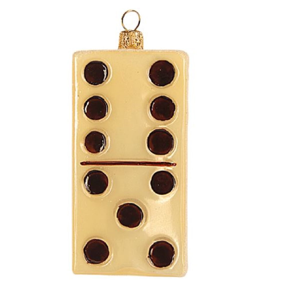Domino Polish Glass Christmas Tree Ornament Game Dominoes Toy ...