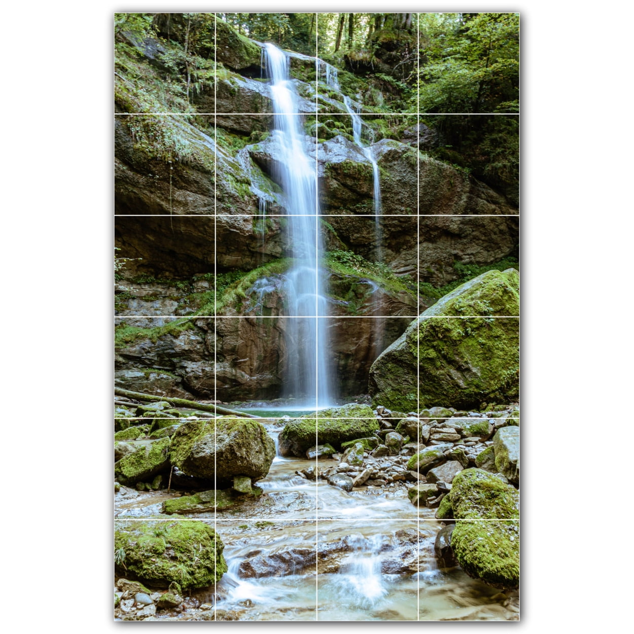 Picture-Tiles.com: Waterfalls Ceramic Tile Wall Mural WAL501087-46L. 32 ...