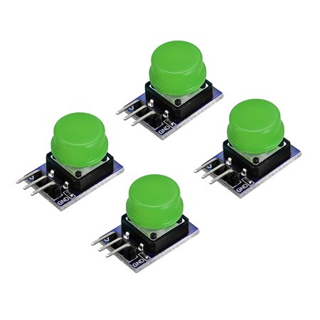 Tactile Switch Break Out Board Button Key Module 3P 3.3-5V Green for Single-Chip Microcomputer ...