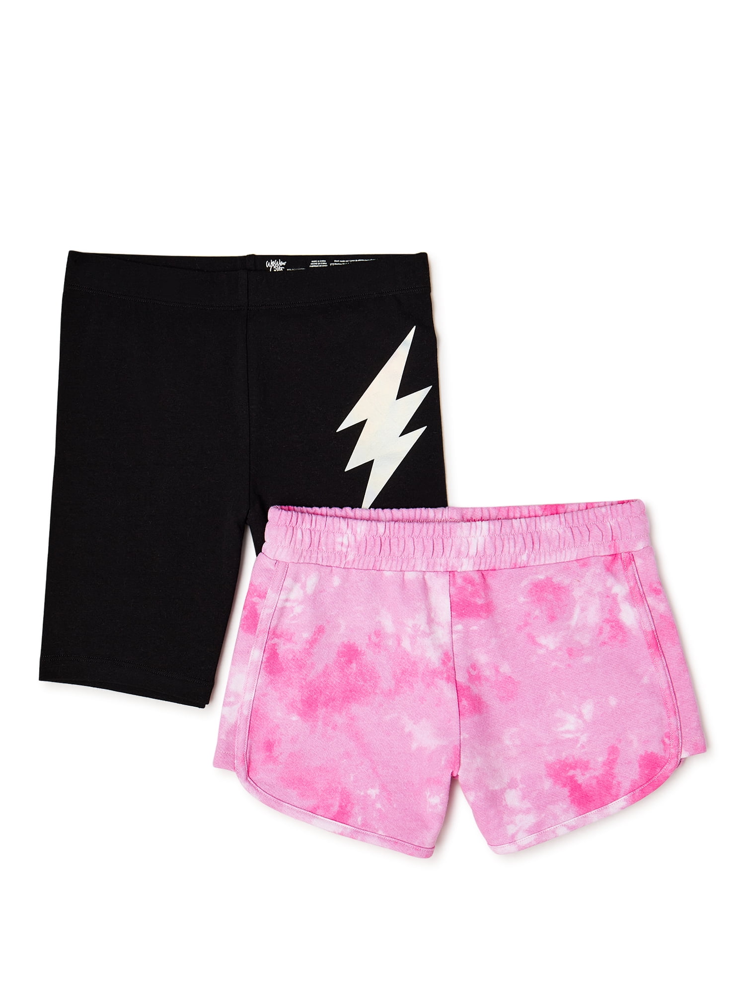 We Wear Cute - We Wear Cute Girls Graphic Bike Shorts and Tie-Dye Play ...