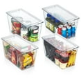 Clearspace Plastic Storage Bins With Lids Perfect Kitchen