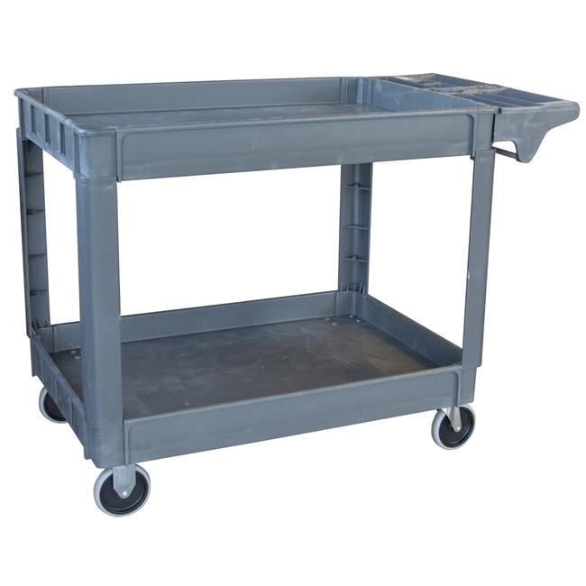 Two Shelf Heavy Duty Utility Cart for 550 Lbs Capacity - Extra Large ...