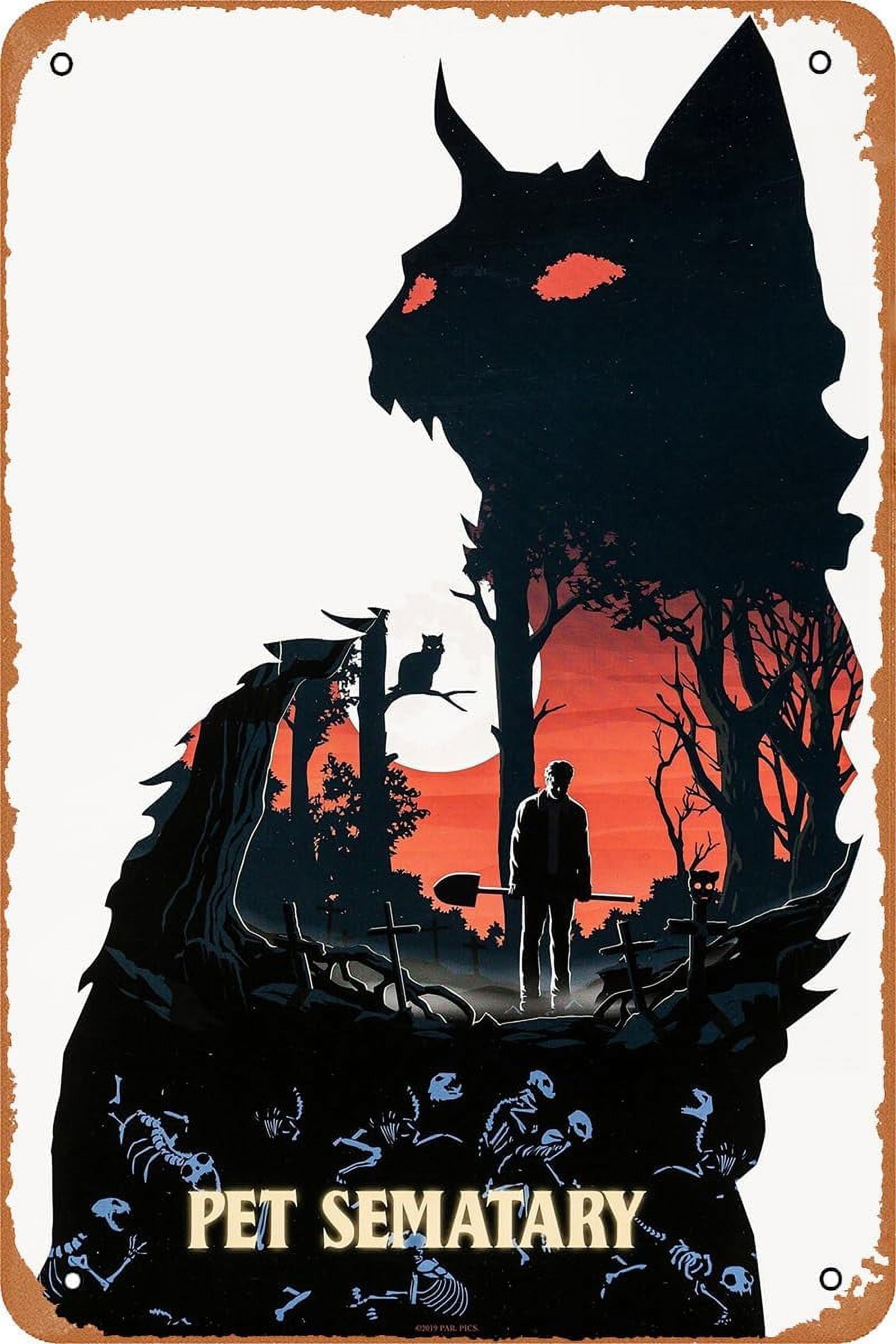TRAHOO-20*30CM-Póster de película de terror Pet Sematary, letrero de ...