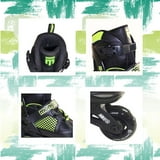 Mongoose Boys' Small Inline Rollerblade Skates, Green with Locking ...