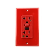 Receptacle Hospital Grade 4-Plex 20A 125V 5-20R Red - Walmart.com