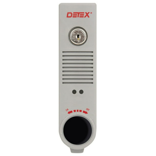 Detex EAX-300SK1 GRAY Door Prop Alarm Surface Mount Battery Powered One ...