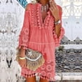 2026 New European and American Style Women's Boho Cold Shoulder Tassel ...