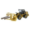CAT Caterpillar 972M Wheel Loader with Log Fork and Operator High Line ...