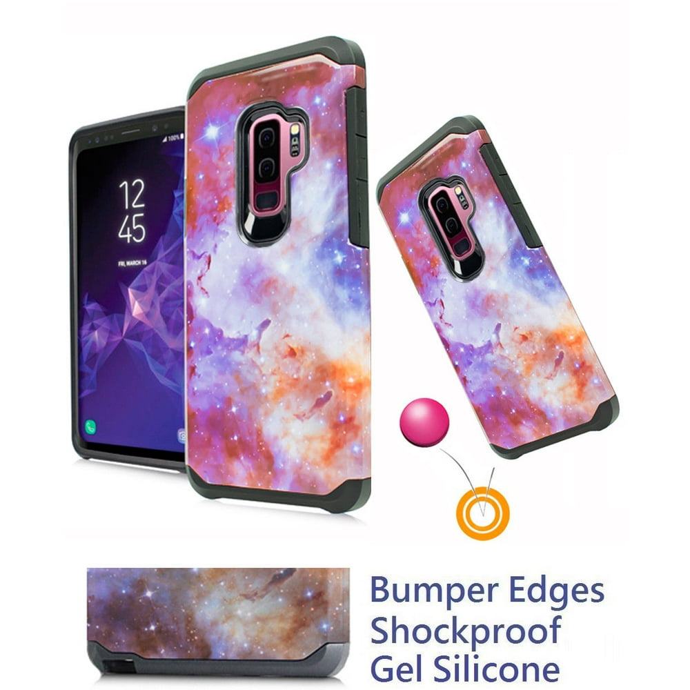 for 6.2" Samsung S9 + PLUS Galaxy S 9 + PLUS Case Hybrid Layers Phone ...