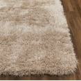 Well Woven Kuki Chie Glam Solid Textured Ultra-Soft Beige 2'3" x 7'3 ...