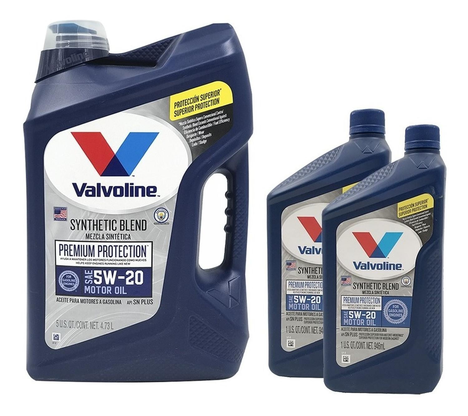 Aceite de Motor VALVOLINE 5W20 7 Litros Premium Protection | Bodega ...