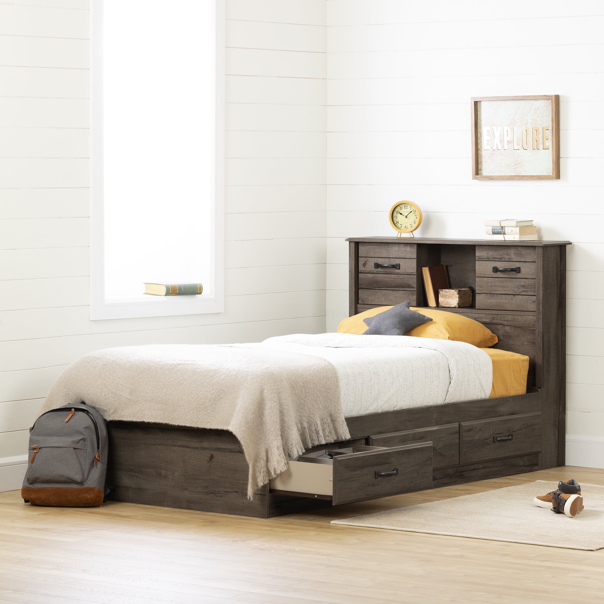 Click here for South Shore Ulysses Twin Storage Bed And Bookcase... prices
