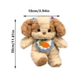 11.81 Inch Fluffy Brown Patch Floppy Ear Puppy Stuffed Animal, Soft ...