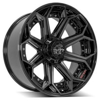 4PLAY Wheels 4P06 22 Inch Rims Fit 6x135 & 6x139.7 22x10 Gloss Black ...