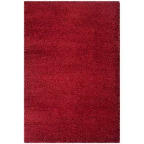 SAFAVIEH Charlotte Solid Plush Shag Area Rug, Red, 8' x 10' - Walmart.com