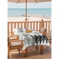 60x120 Inch Outdoor Tablecloth with Umbrella Hole Zipper Rectangle ...