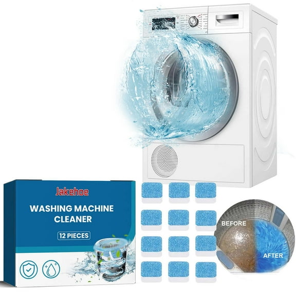 Washing Machine Cleaner Descaler 24 Pack - Deep Cleaning Tablets For HE ...