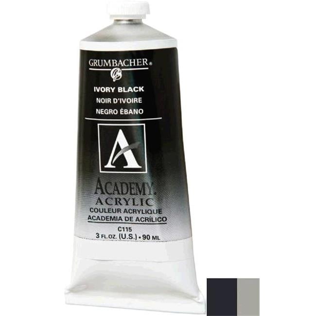 Click here for Grumbacher Gbc115b 90ml Acrylic Paint - Ivory Blac... prices