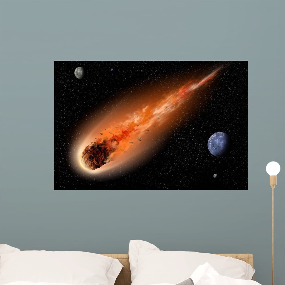 Asteroid Space Wall Mural Decal Sticker, Wallmonkeys Peel & Stick Vinyl ...