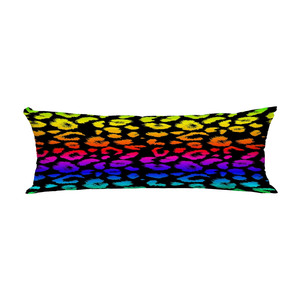 ABPHQTO Leopard Pattern Color Rainbow Body Pillow Covers Pillow Case ...