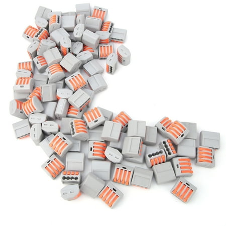 4 Pin Terminal Block 4 Hole Terminal Block Lever Terminal Block 100pcs ...