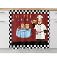 Chef Small Sink Skirt 10"Wx11"L,Dustproof Under Sink Curtain with Self ...