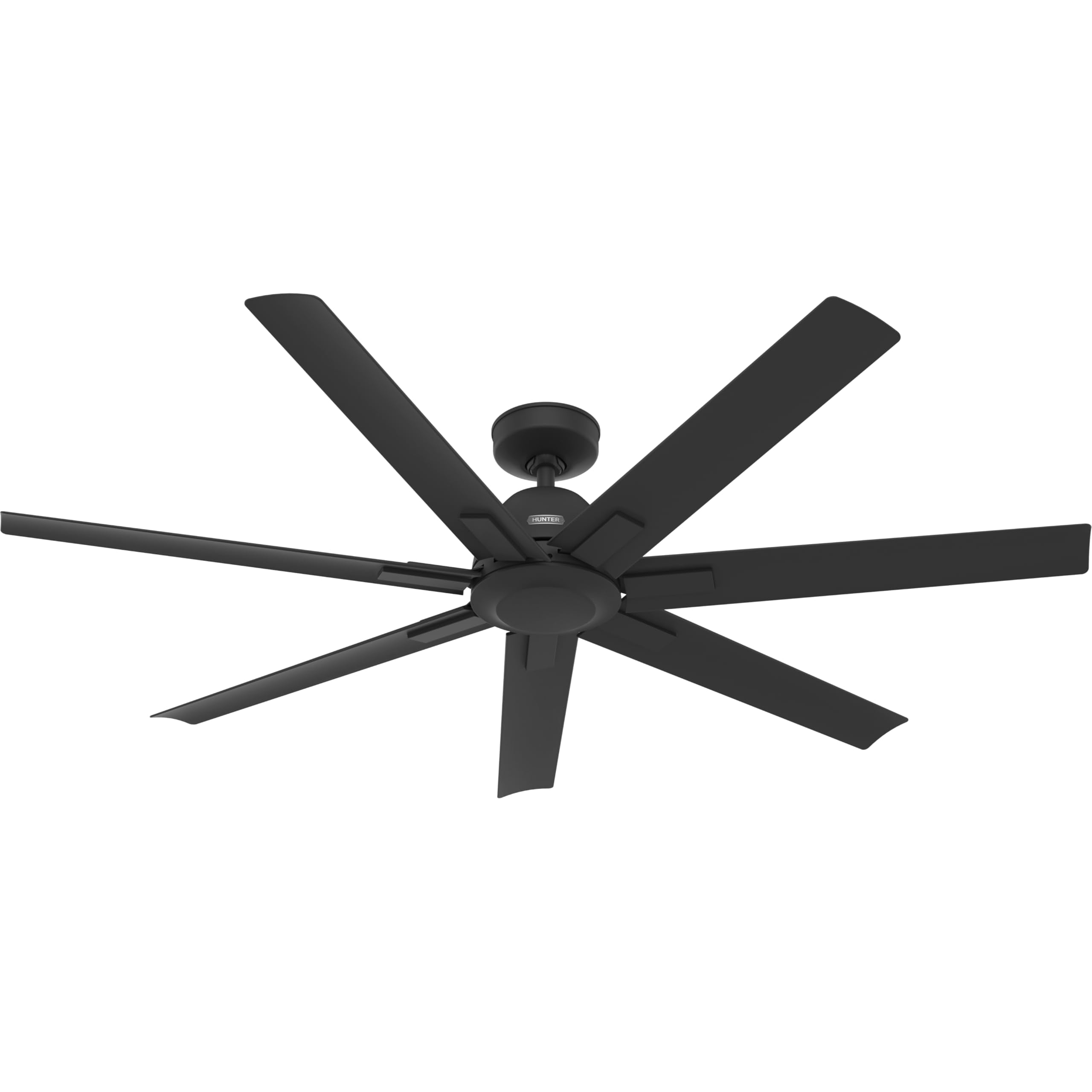 Restored Hunter Fan 60 Inch Matte Black Ceiling Fan with 7 Blades ...