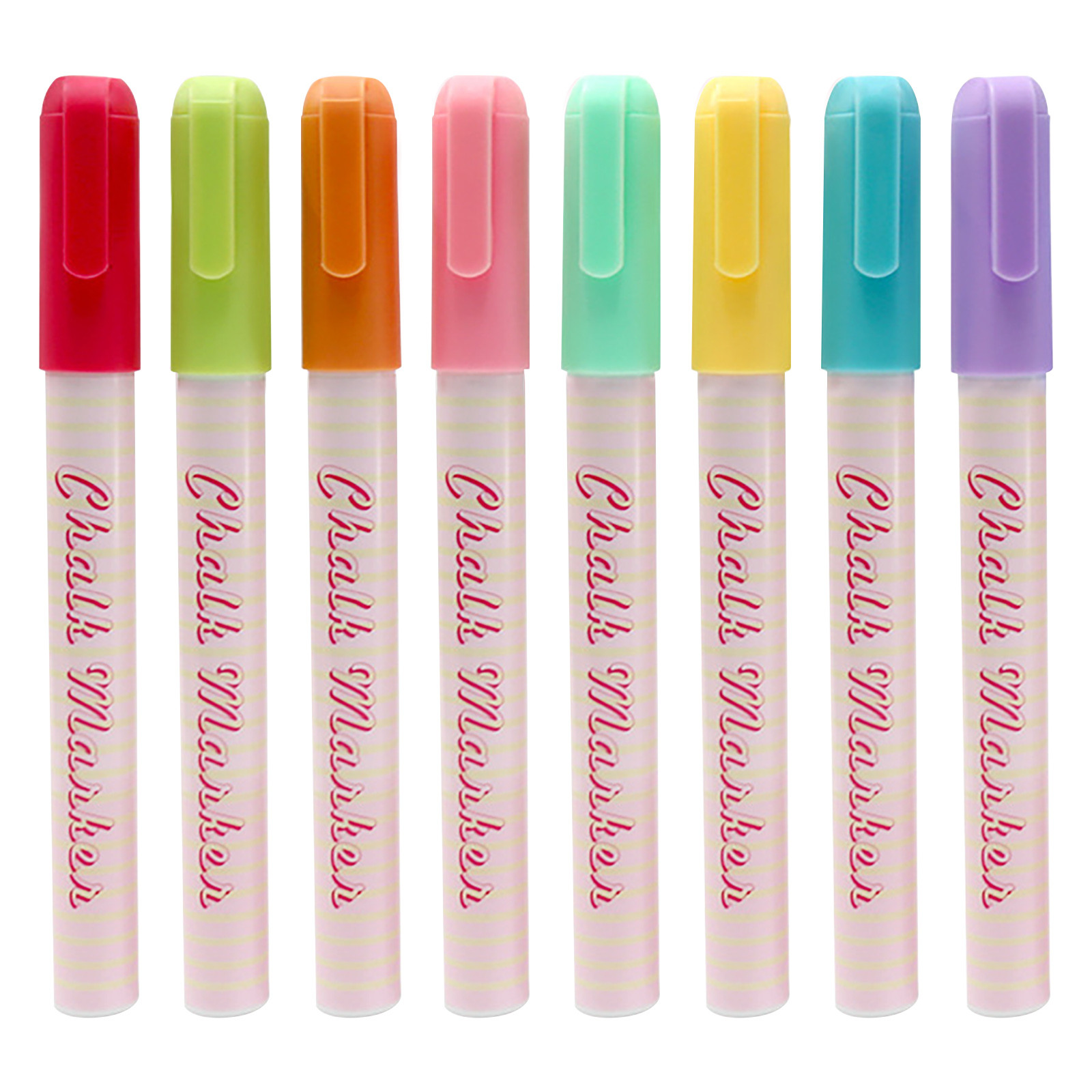 RYRDWP 3mm Macaron 8 Color Liquid Chalk Scrubbing Marker Highlighter ...