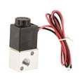 3V1?06 3 Way 2 Position 1/8" BSP Normally Closed Pneumatic Solenoid Air Valve( DC 24V) - Walmart.com