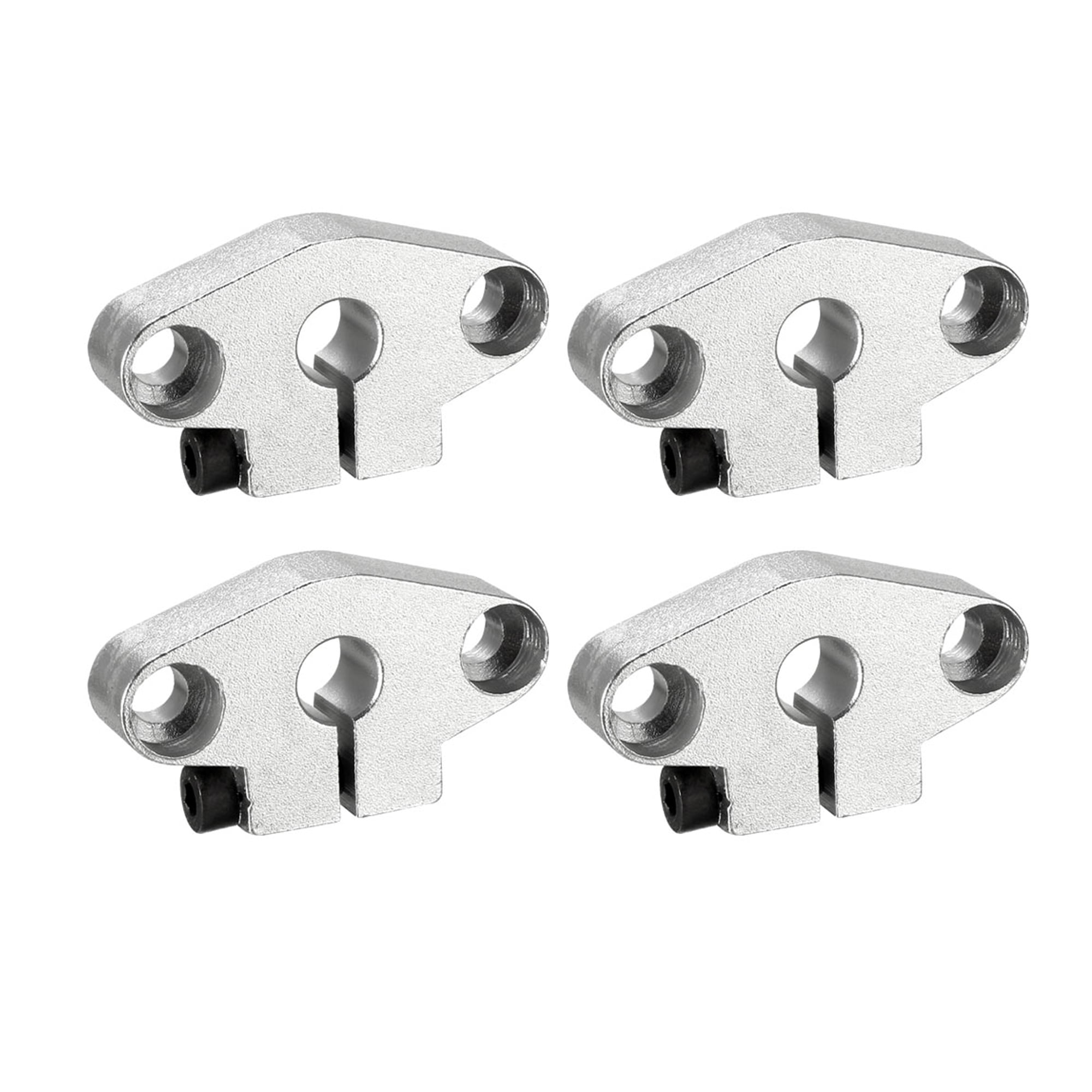 4PCS SHF8 Aluminum Linear Motion Rail Clamping Rod Rail Guide Support ...