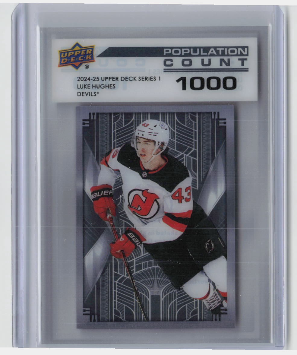 2024 Upper Deck Series 1 Population Count Luke Hughes #PC-11 /1000 ...