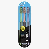 (Pack of 3) Reach Advanced Design Toothbrushes, Firm Bristles - Walmart.com