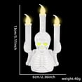 2PC Eerie Shadowy Halloween Flameless LED Candle Light Prop, Indoor ...